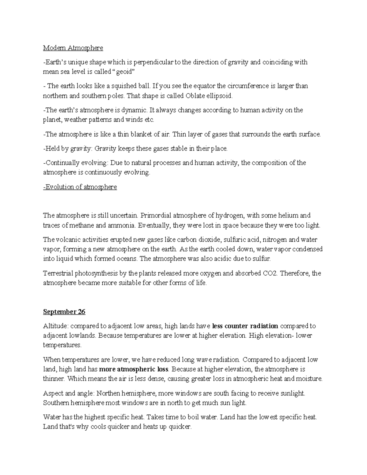 AIR AND Water- Geography - Modern Atmosphere -Earth’s unique shape ...