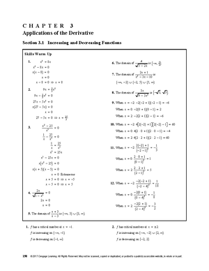Calculus 1 HOMEWORK - Studocu
