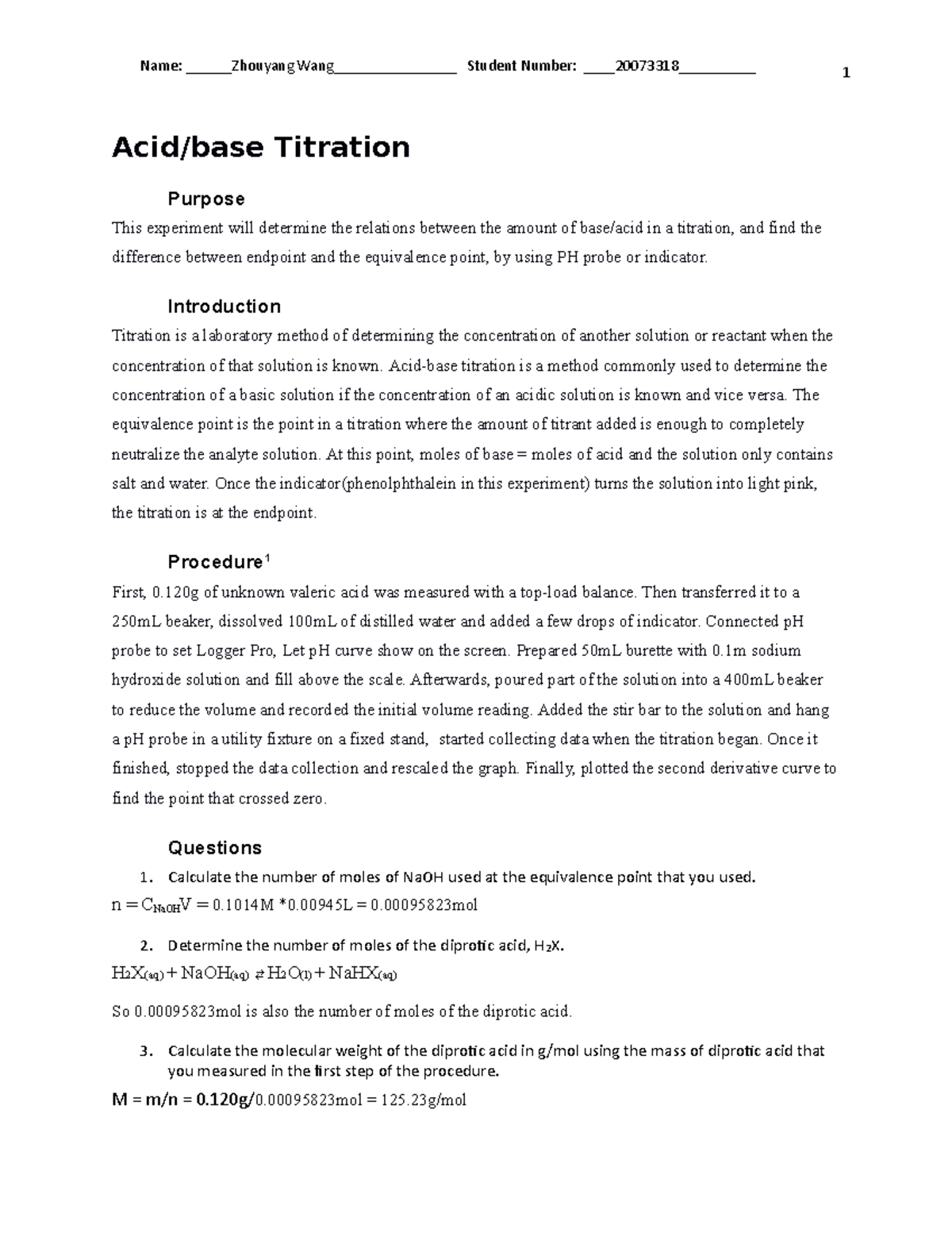 Template Acid Base Titration 1 - Chem 112 - Queensu - Studocu
