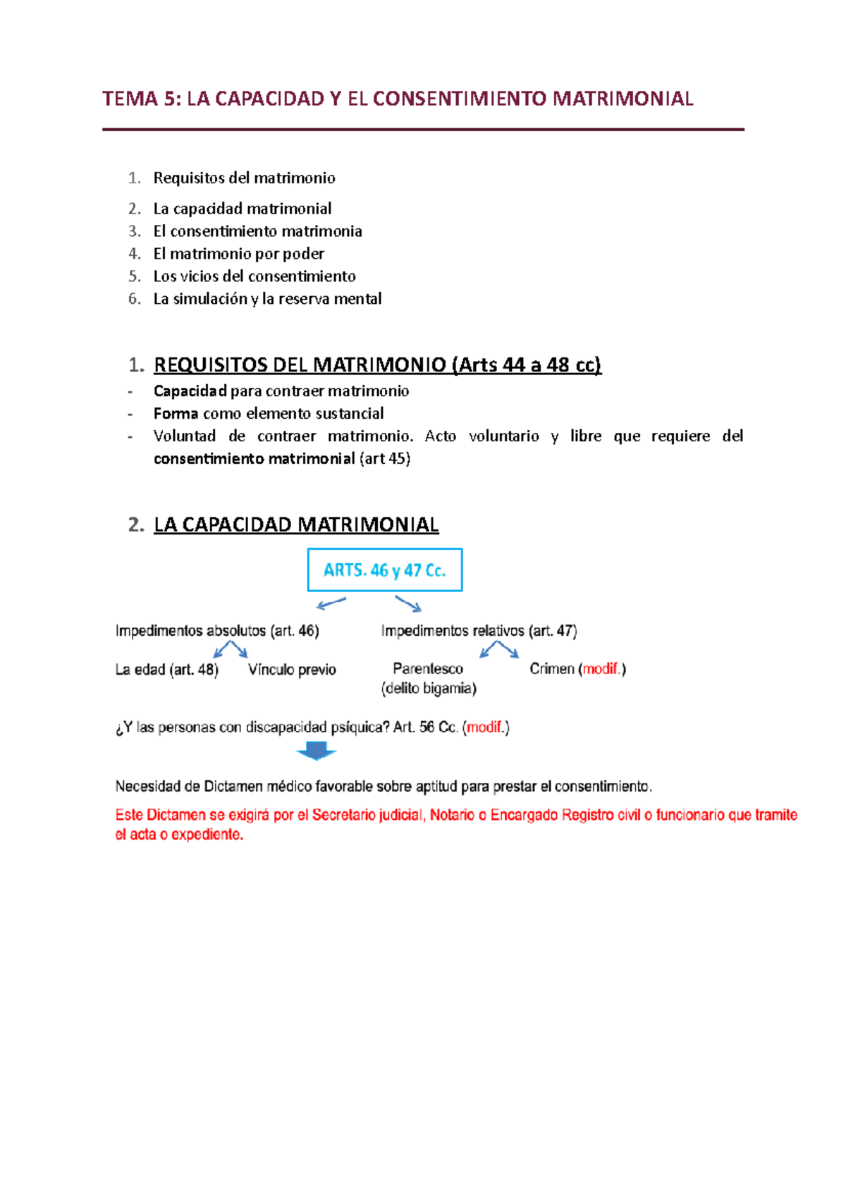 TEMA 5 - APUNTES DE DERECHO MERCANTIL III - TEMA 5: LA CAPACIDAD Y EL ...