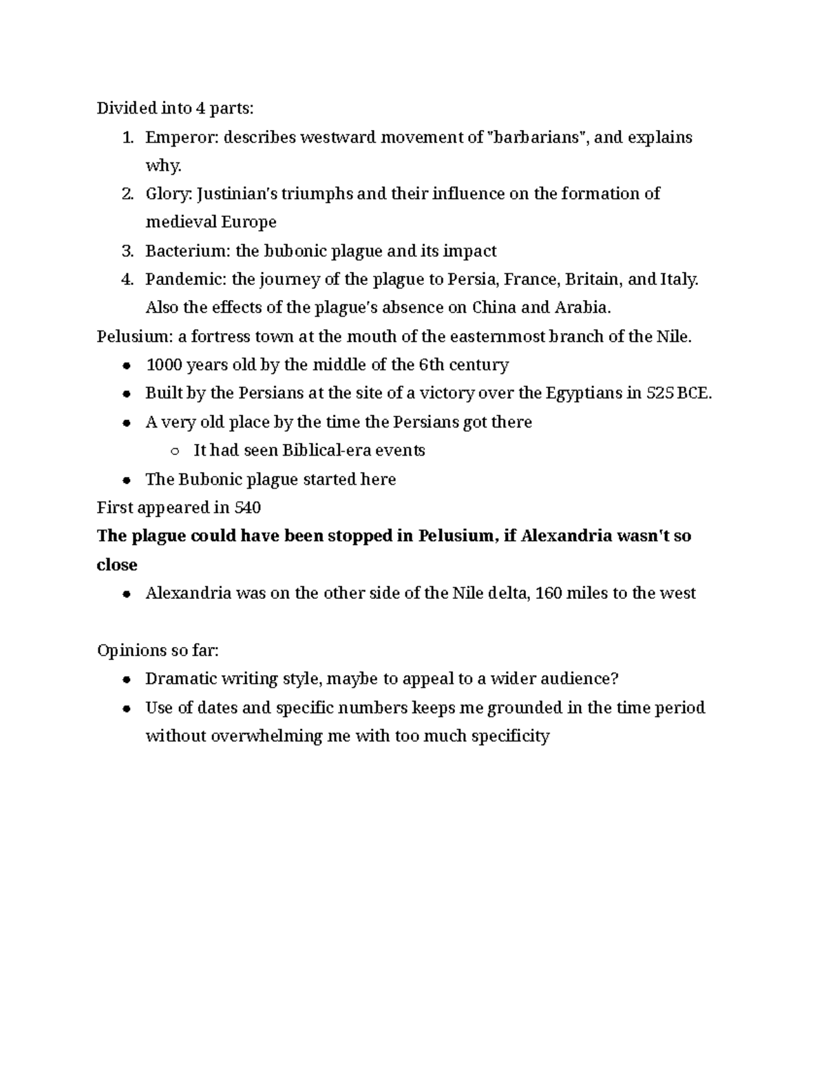 Rosen Notes - Divided into 4 parts: 1. Emperor: describes westward ...