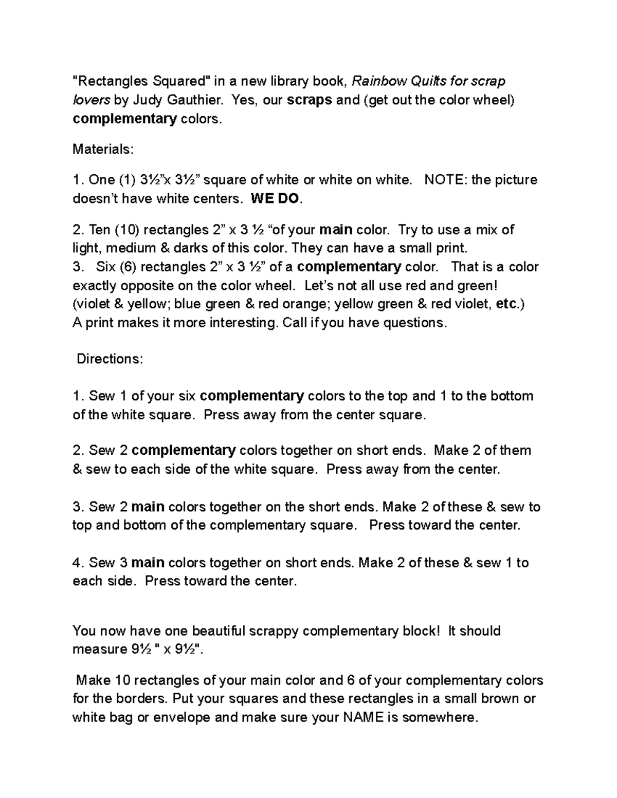 these are lecture notes - "Rectangles Squared" in a new library book ...