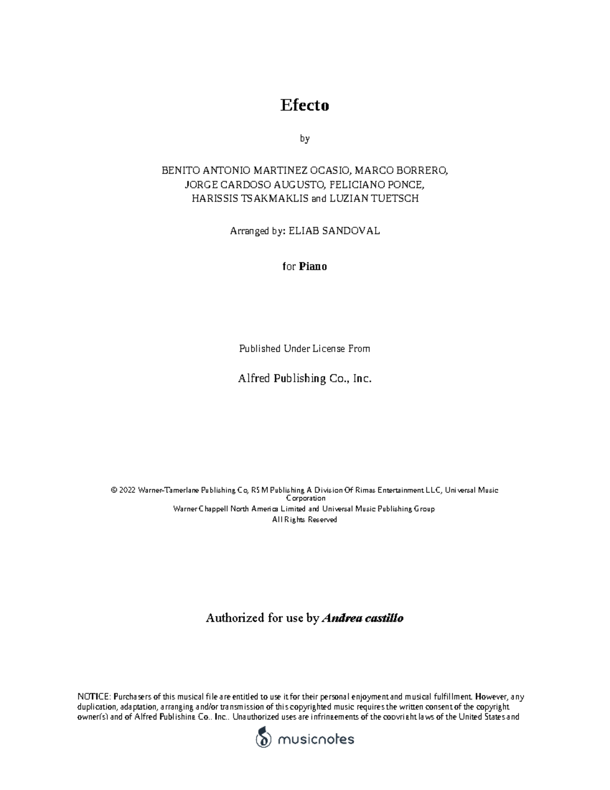 Efecto - A Minor - MN0259484 - Efecto by BENITO ANTONIO MARTINEZ OCASIO ...