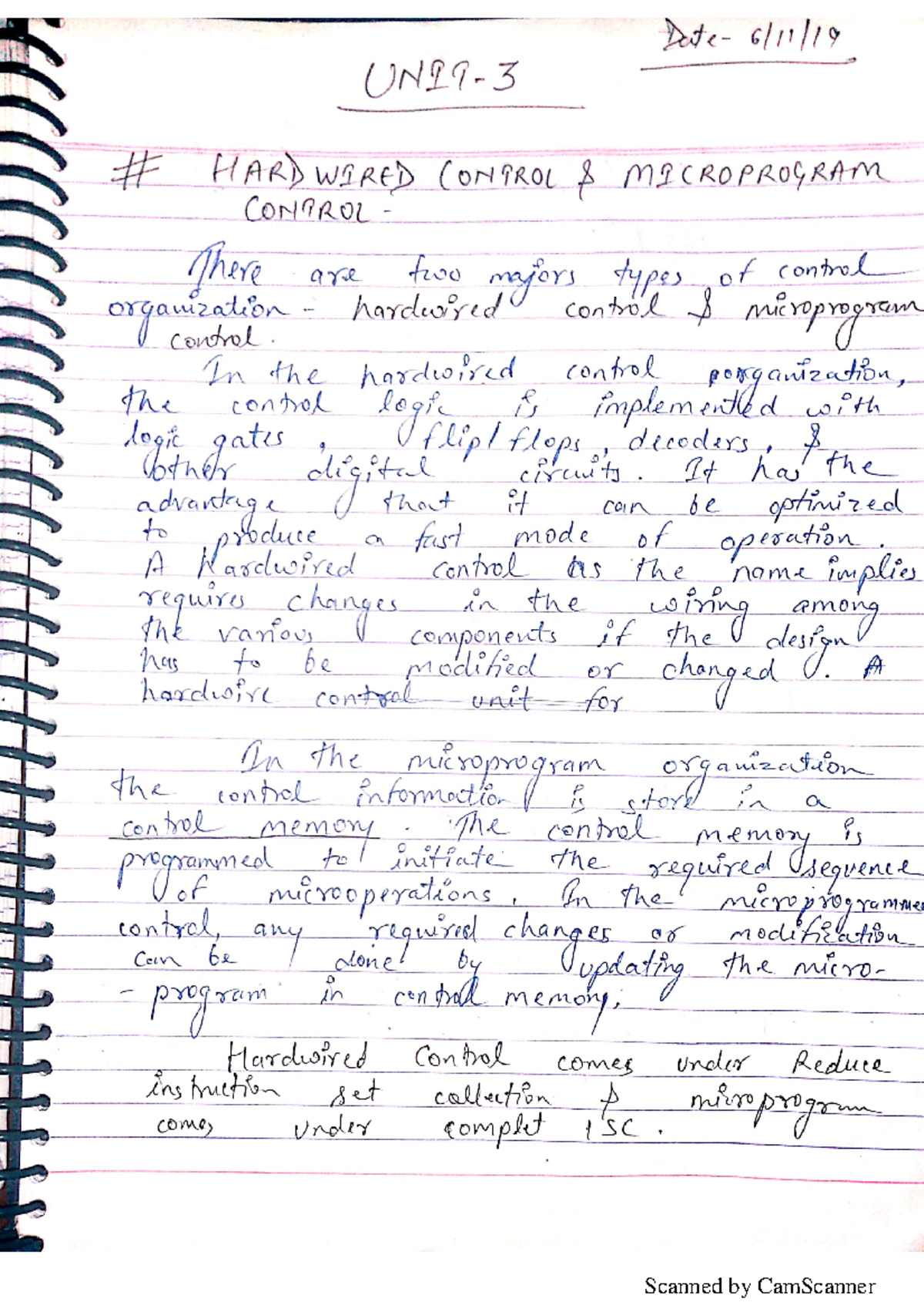CO UNIT-3 handwritten goswami - Data Structure & Algorithms - Studocu