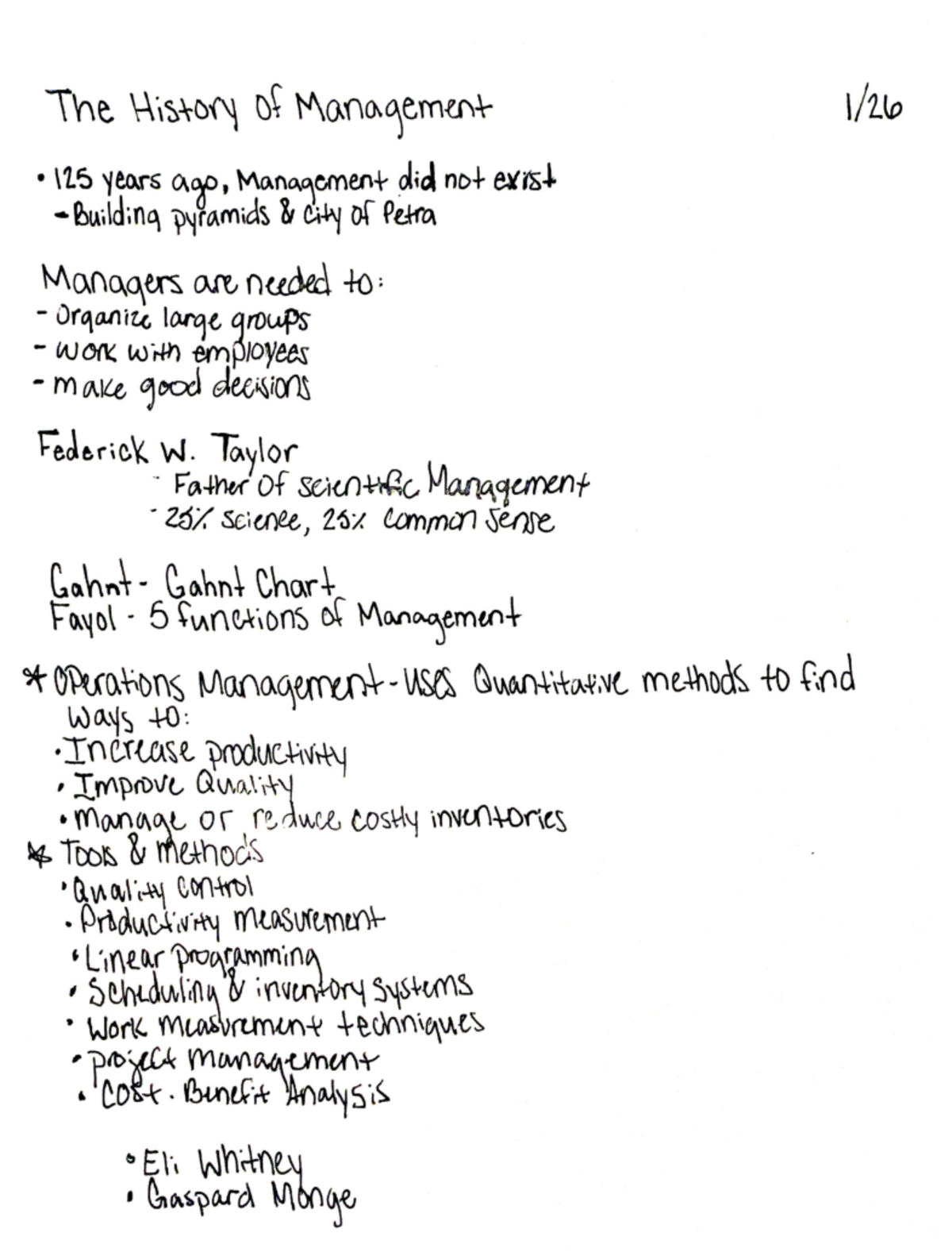 The history of management - The History of Management 1/ 125 years ago ...