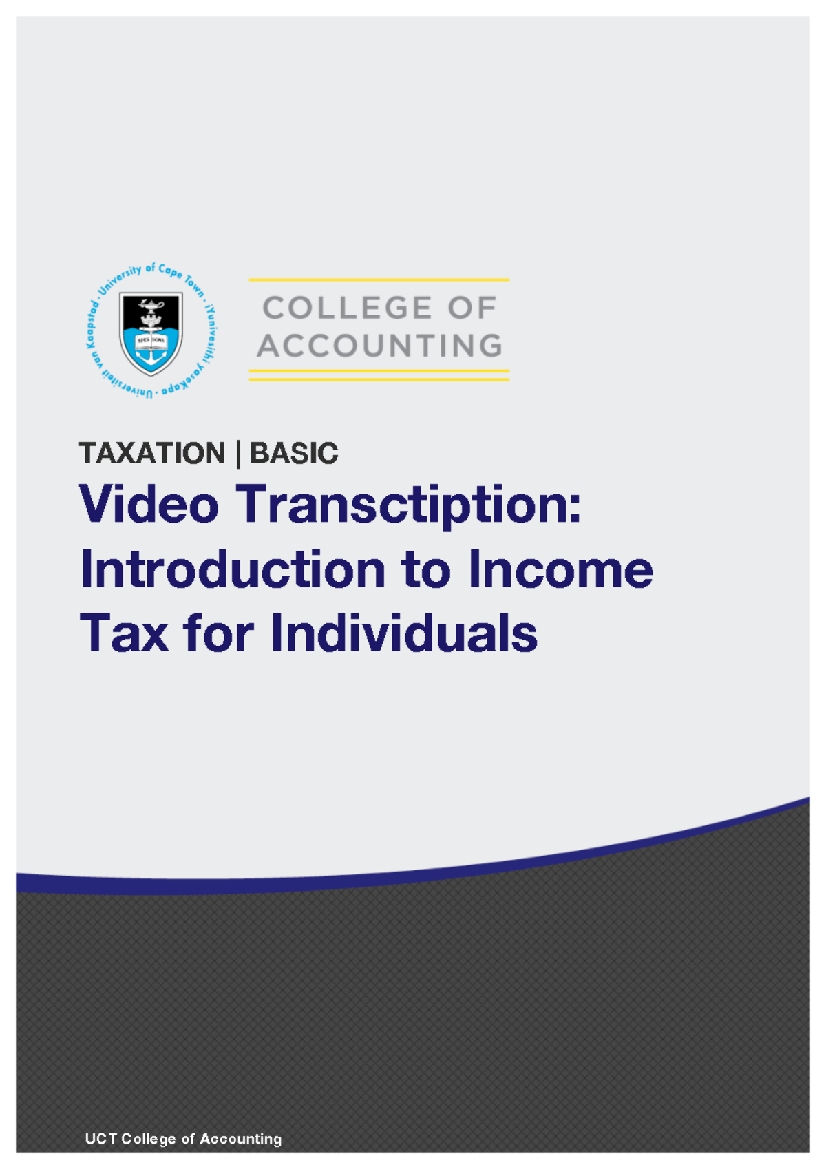 Taxation Basic Int Introduction to Income Tax for Individuals - ठ⃚ ठ⃚ ...