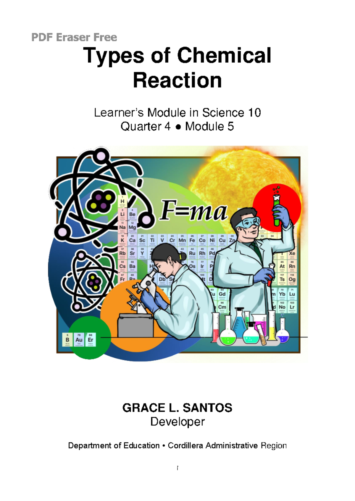 Module Types OF Chemical Reactions - i Types of Chemical Reaction ...