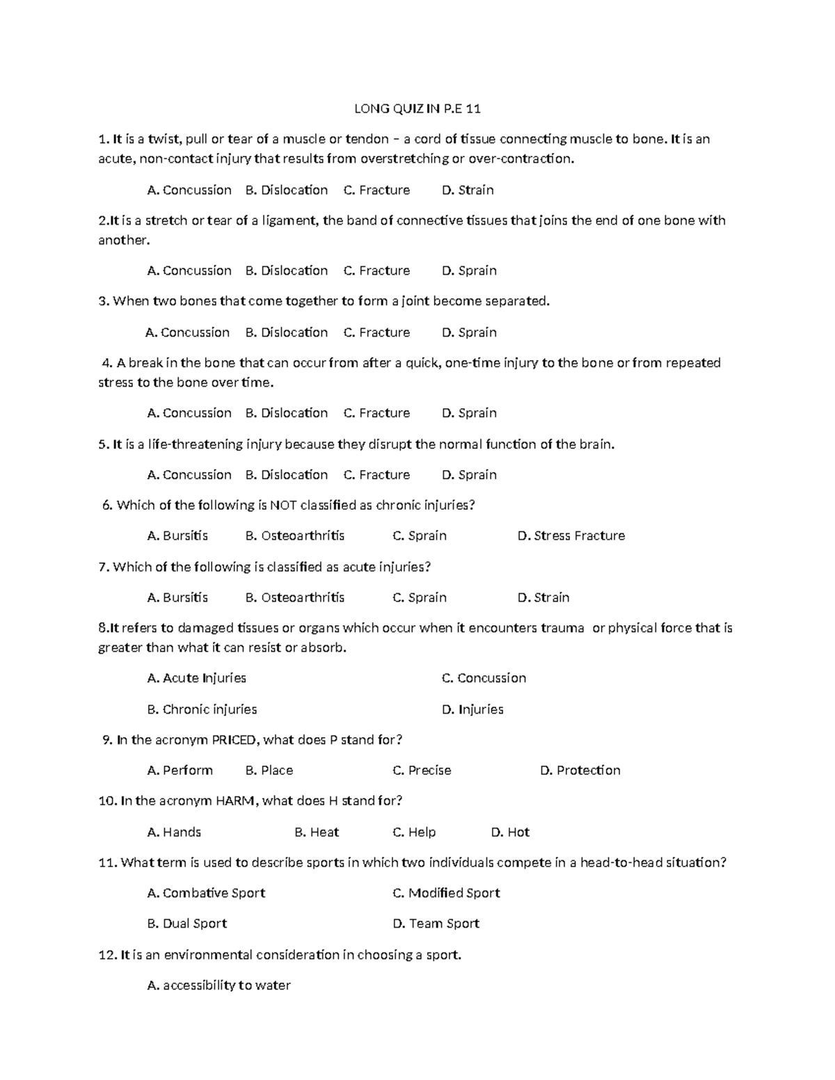 LONG-QUIZ- Finals - Summary The Contemporary World - LONG QUIZ IN P 11 ...