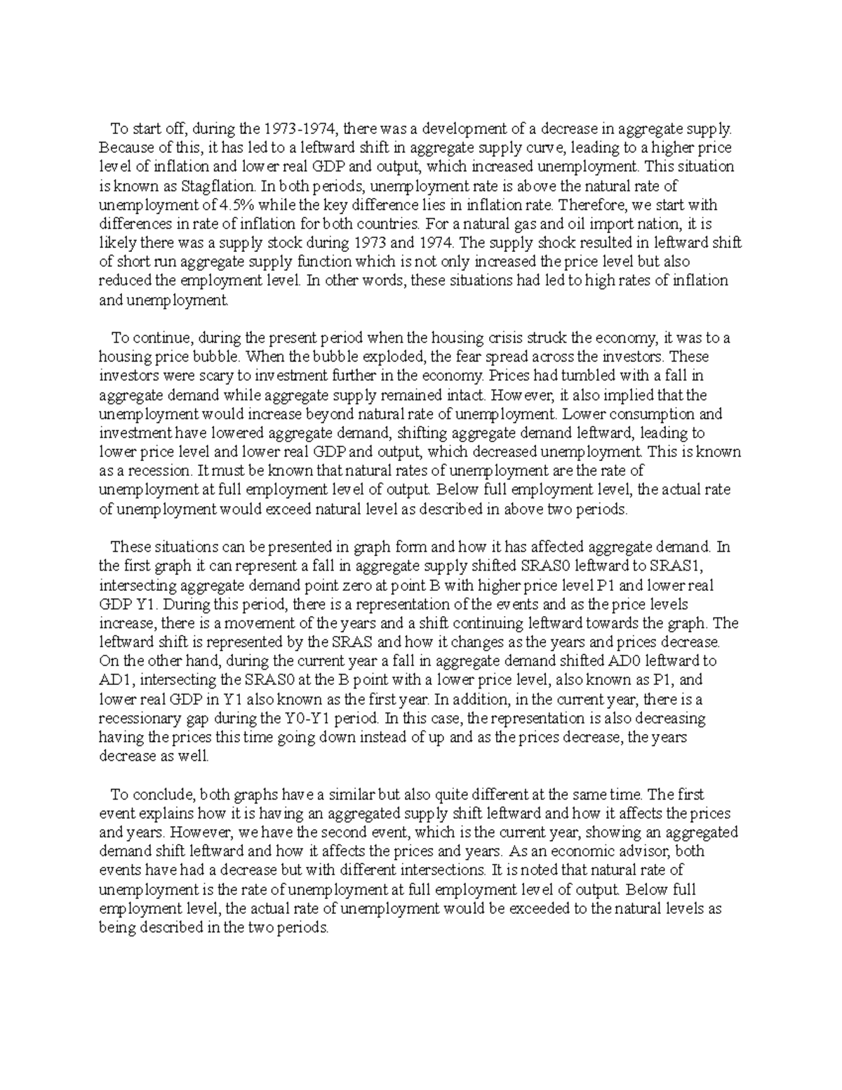 Gordon Rule Assignment 3 - To start off, during the 1973-1974, there ...