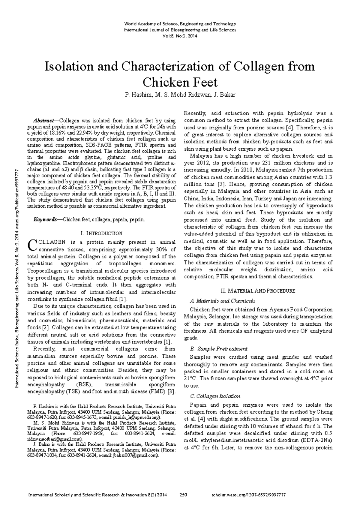 9997777 - Resumen laboratorio de lacteos - Abstract—Collagen was ...