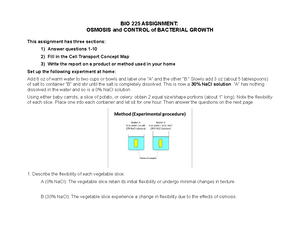 BIO 225 Chapter 1 Study Guide - BIO 225 Assignment Chapter 1 – The Invisible World Define the ...