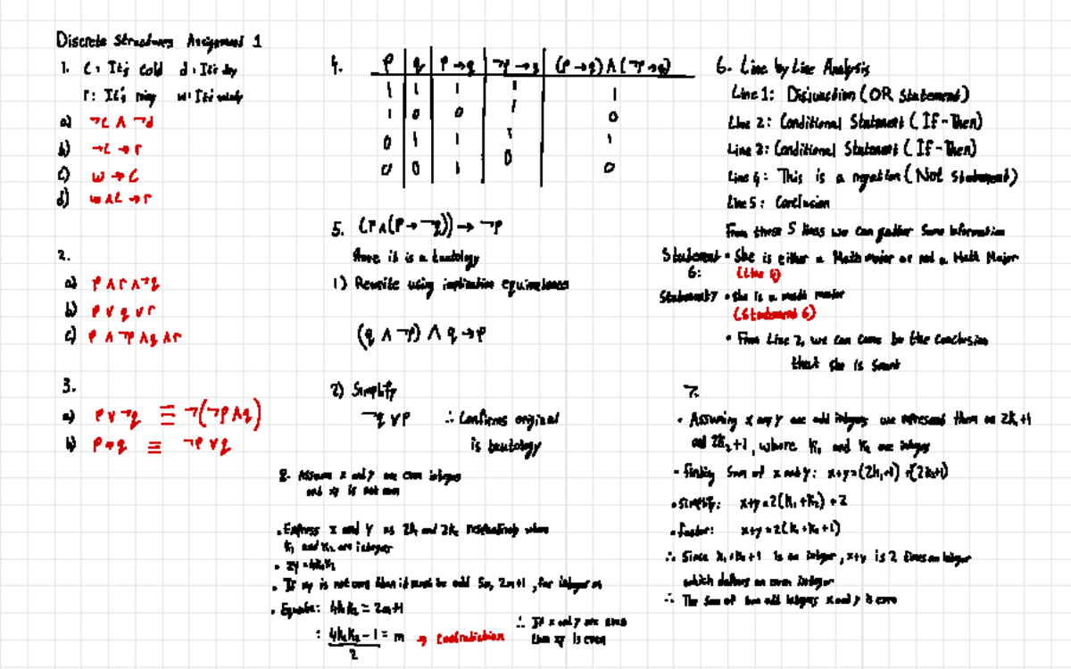 Discrete Structures Assignment 1 Discrete Structures Assignment 1 1 2 Its Cold D 