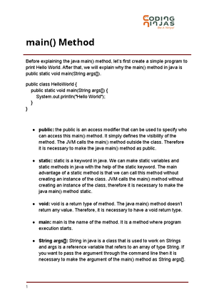 Java Collection Framework - Advanced Java Programming - - Studocu