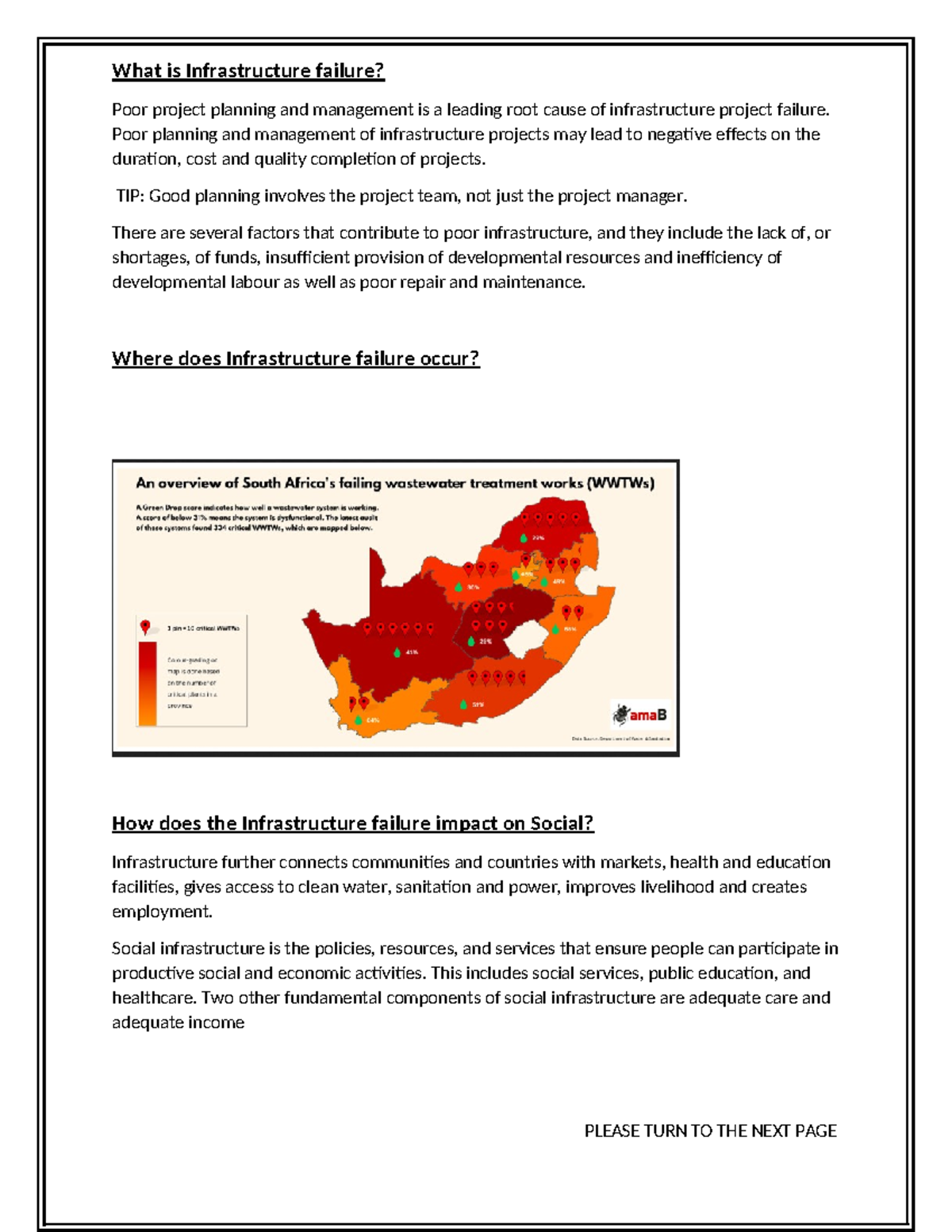 Almost DONE Infrustructure - What is Infrastructure failure? Poor project planning and ...