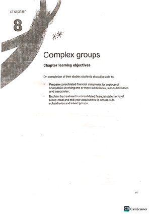 Chapter 6 CIMA F2 - Consolidated Statement of Financial Position ...