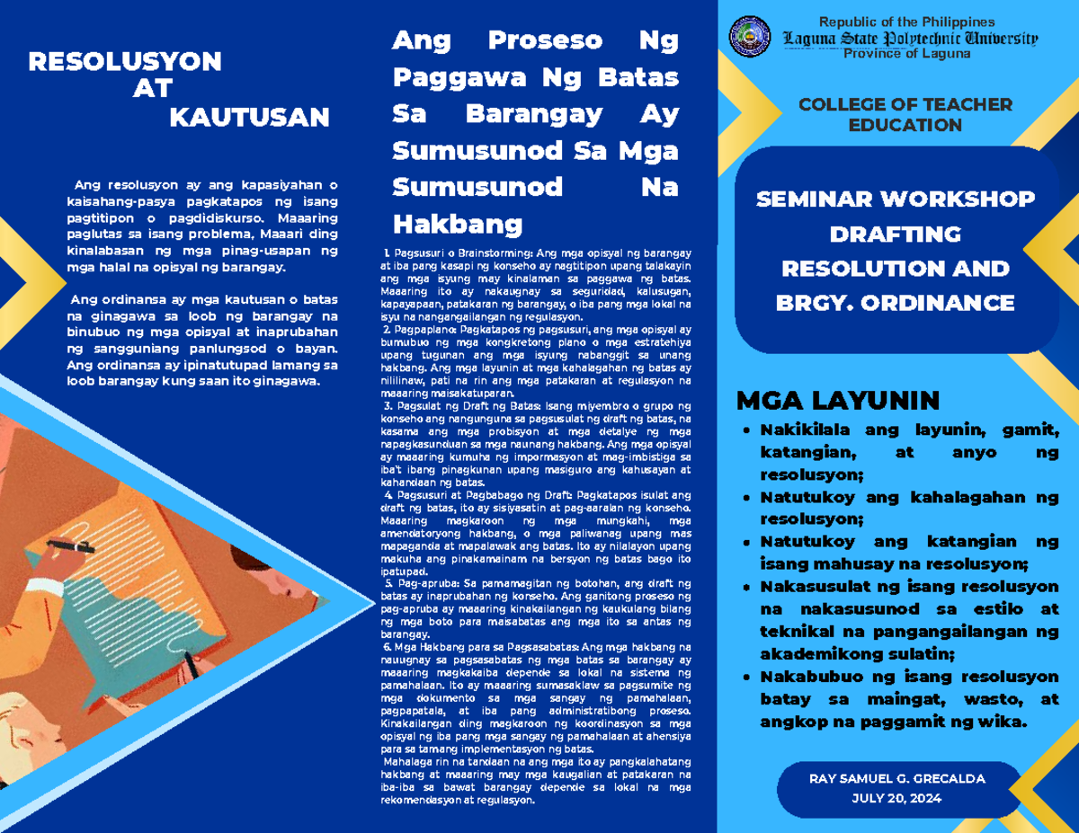 Project LIFT: Learning is fun with TIkTok Brochure - Republic of the ...