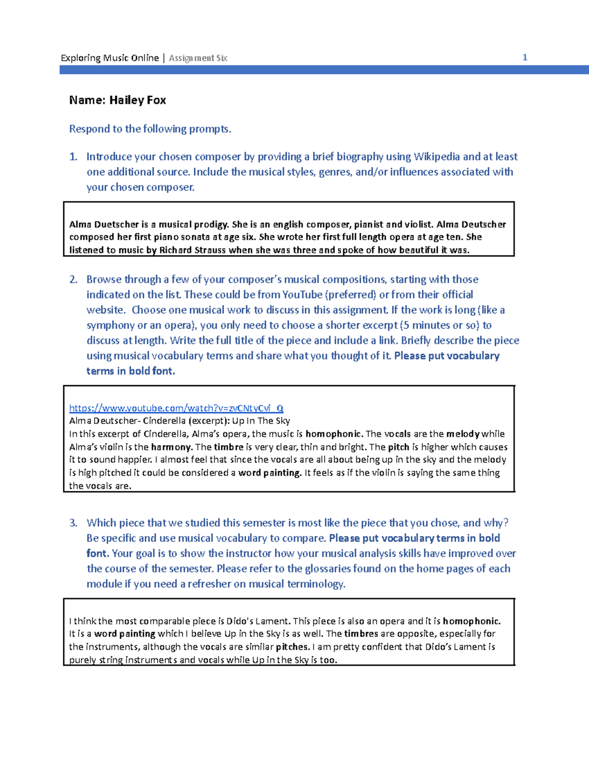 Assignment Six - 21st-Century Composers - Exploring Music Online ...