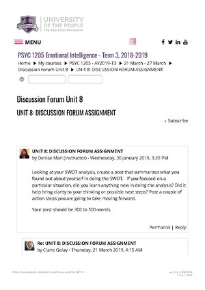 Psyc 1205 Learning Journal Unit 1 - First and foremost prior to starting this course I have ...