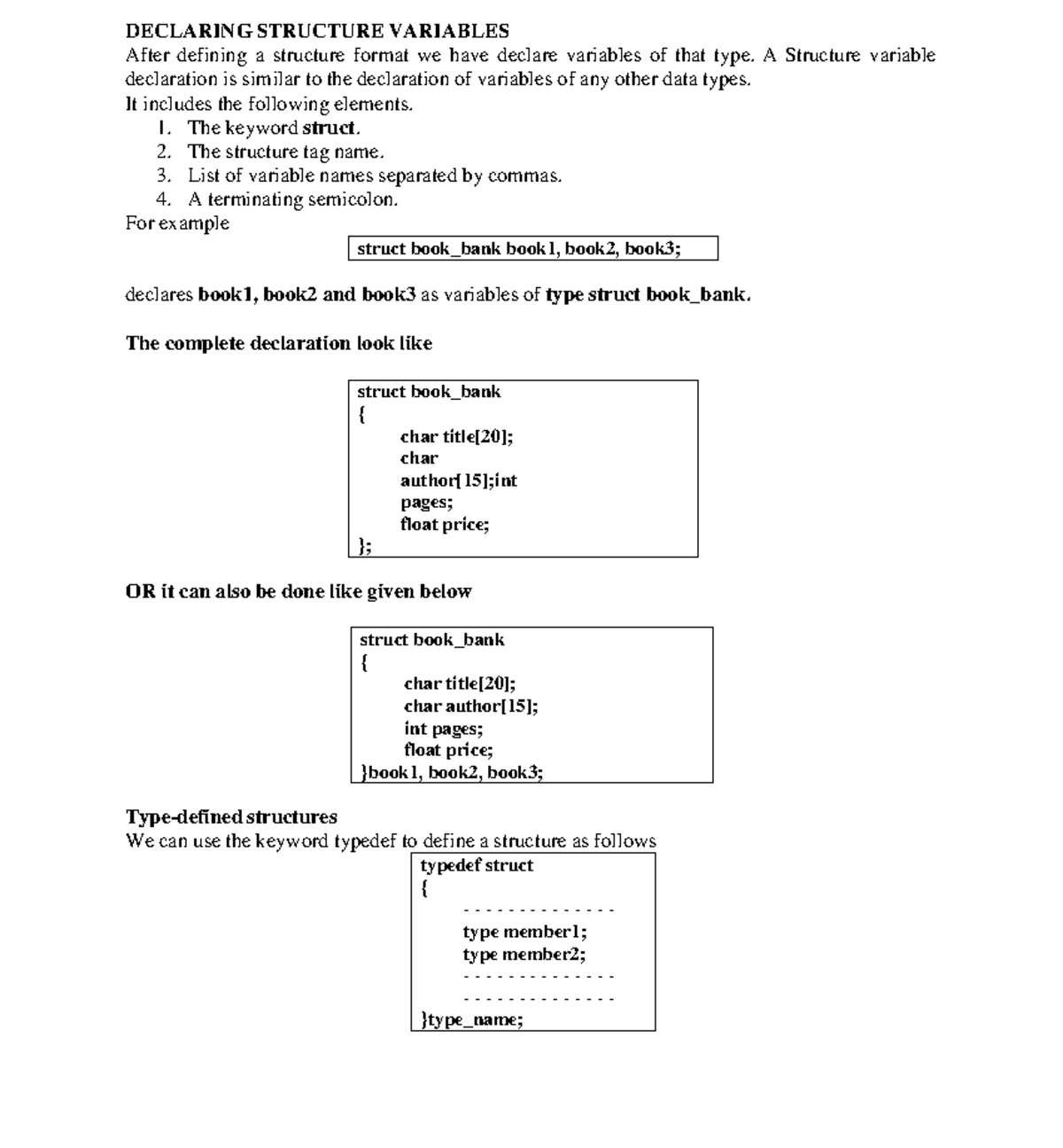 Pointer Structures And Preprocessors Part 3 Struct Bookbank Char Title 20 Char Author 15