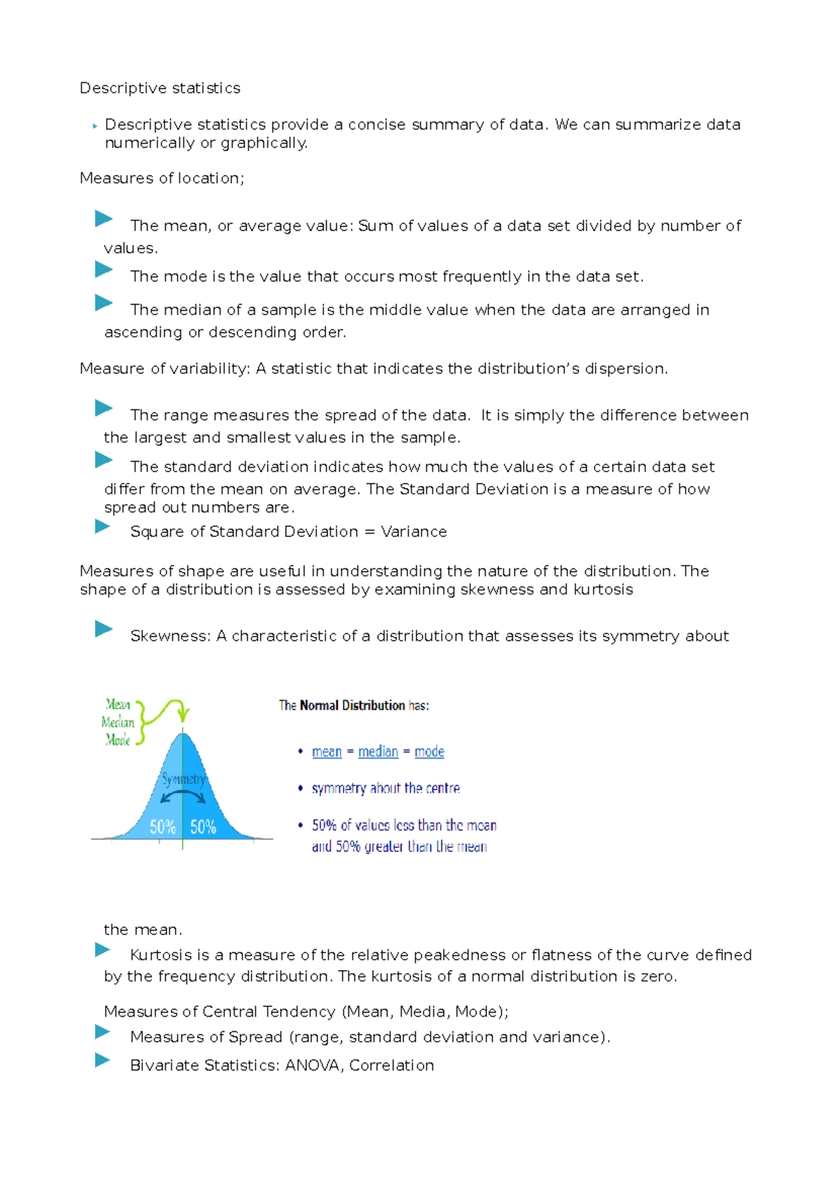Descriptive stats computer lab notes - Descriptive statistics ...