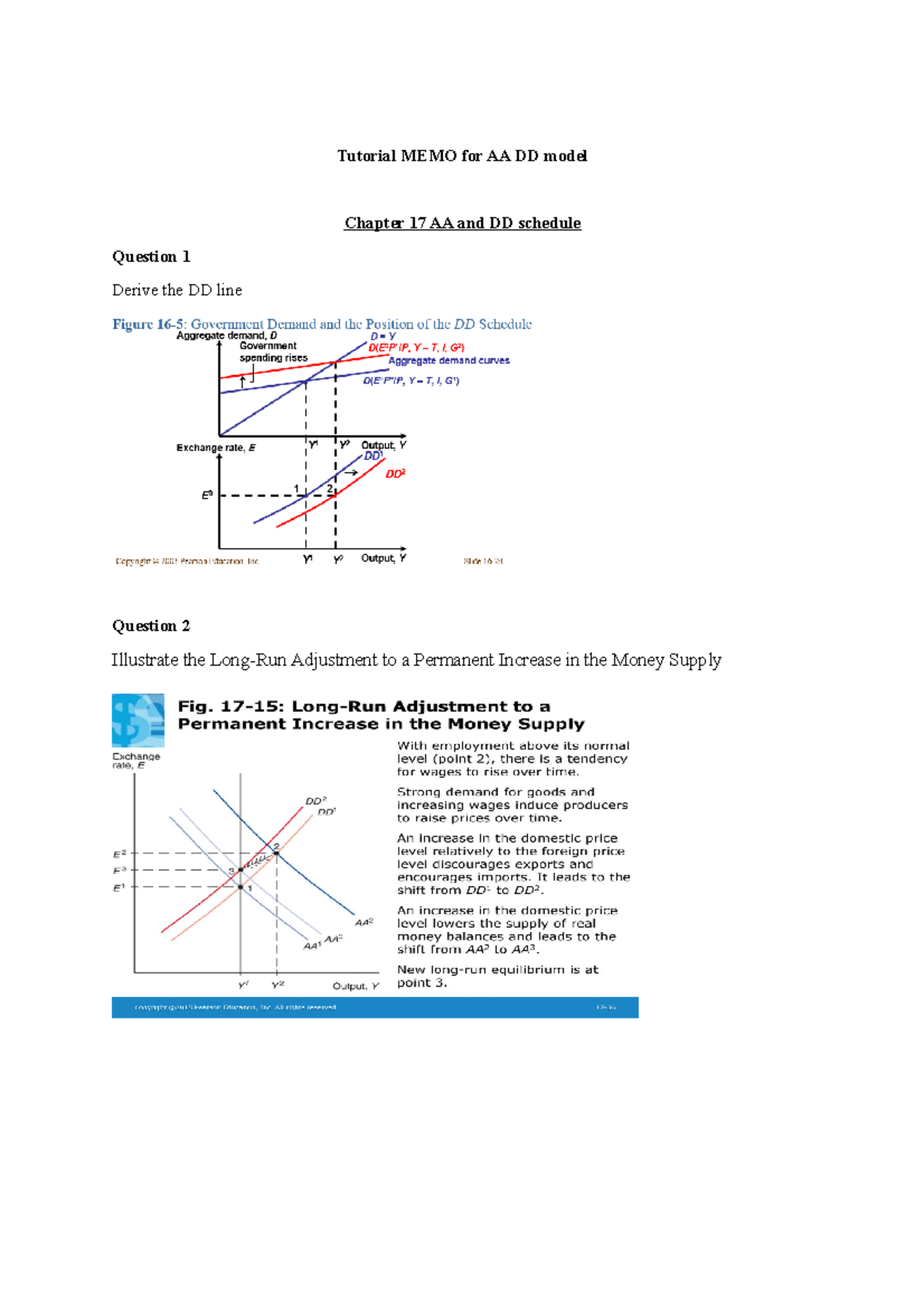 Tutorial Memo For Aa Dd Model Tutorial Memo For Aa Dd Model Chapter 17 Aa And Dd Schedule