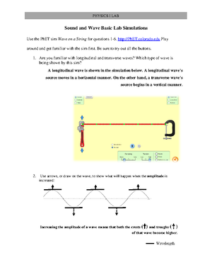 Faraday Lab - PHYSICS II LAB Faraday’s Lab Simulation Directions: Open the Charges and Fields ...