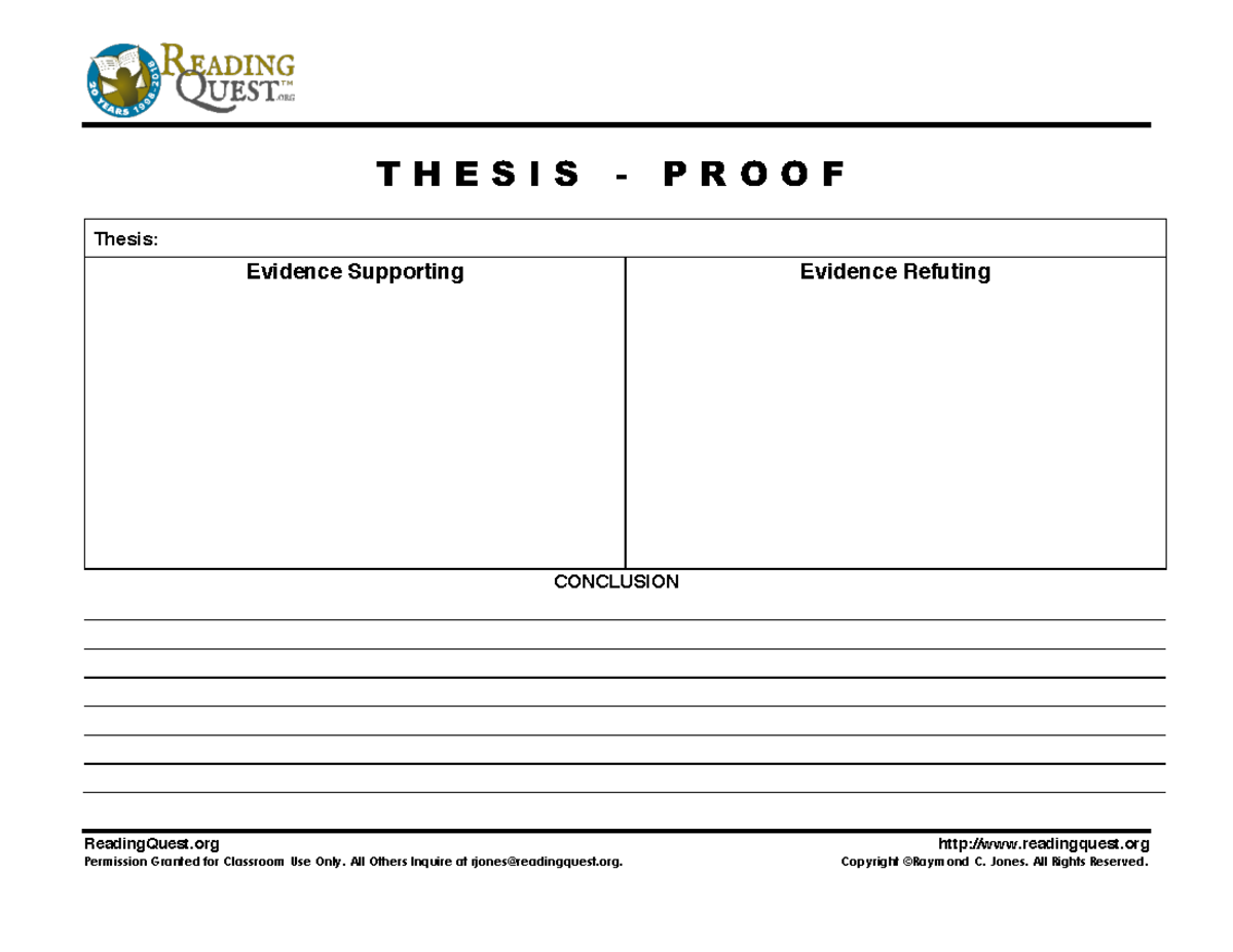 SSOC Thesis Proof with Counter Argument - ReadingQuest readingquest Permission Granted for ...