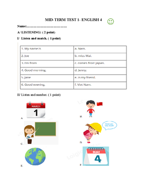 UNIT 4- Translation Practice mark - TRANSLATION PRACTICE 4.4. Underline ...