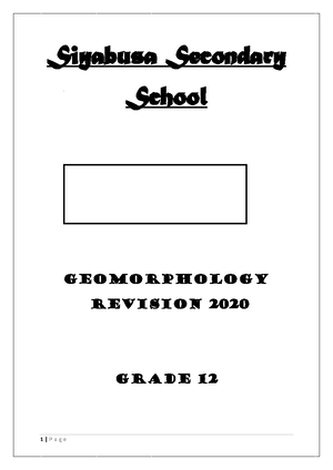 Geography Grade 10-12 Mapwork Notes - GEOGRAPHY MAPWORK NOTES GRADES 10 ...