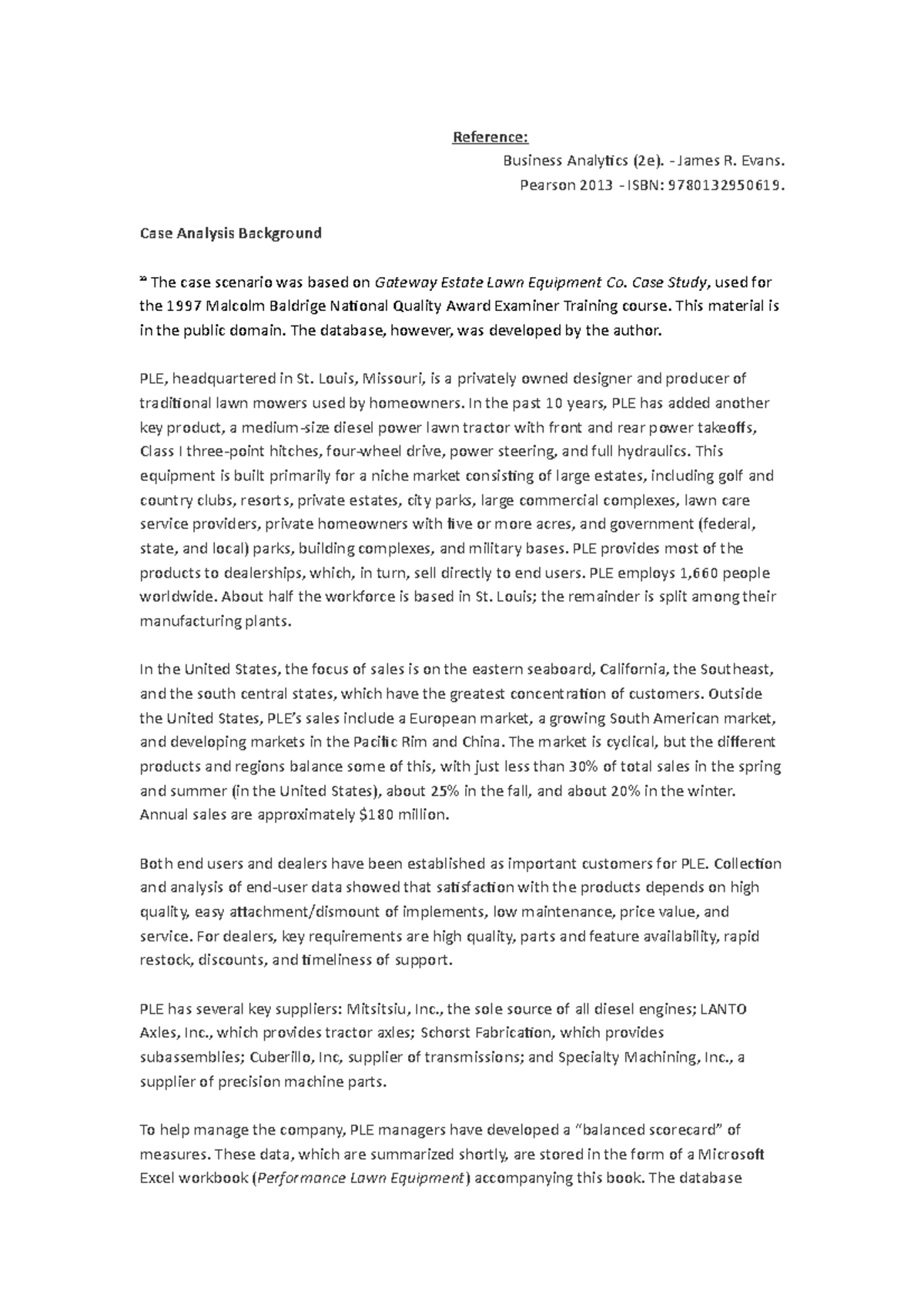 Attachment 1 - kosk ddhu hduu defyuegue - Reference: Business Analytics ...