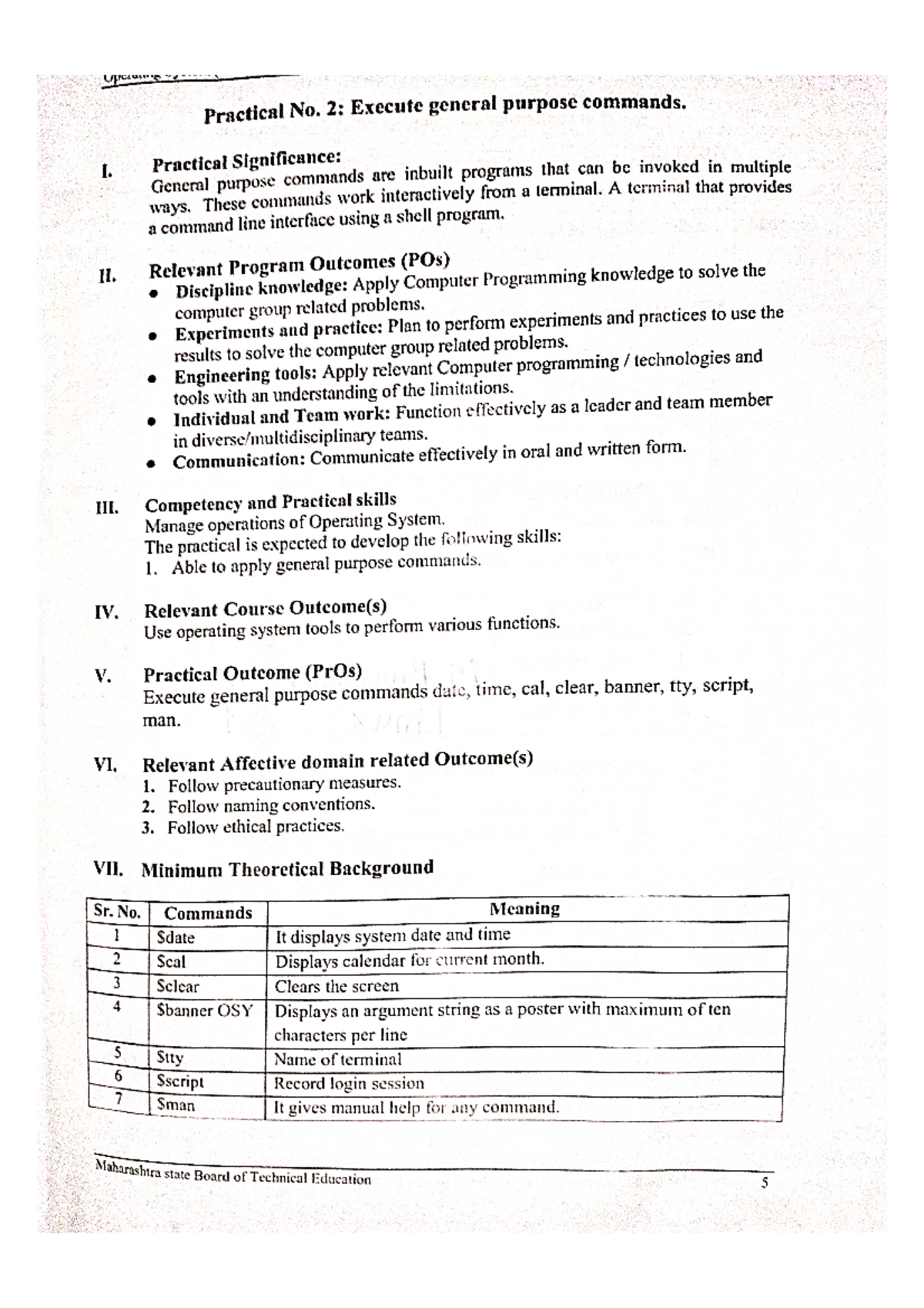 Doc Scanner 22-Aug-2024 10-39 am - Practical No. 2: Execute general purpose commands. I. General ...