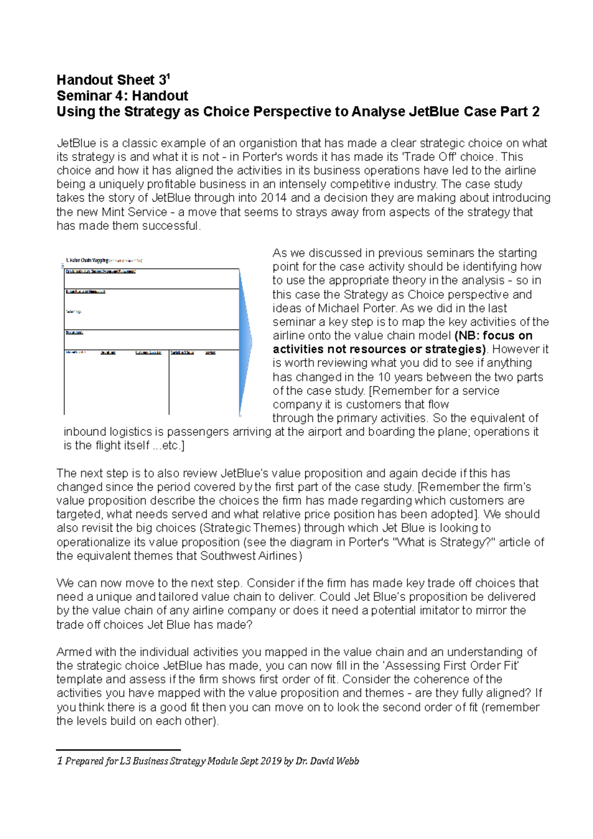 Handout - Jet Blue Part 2 - Handout Sheet 3 1 Seminar 4: Handout Using ...