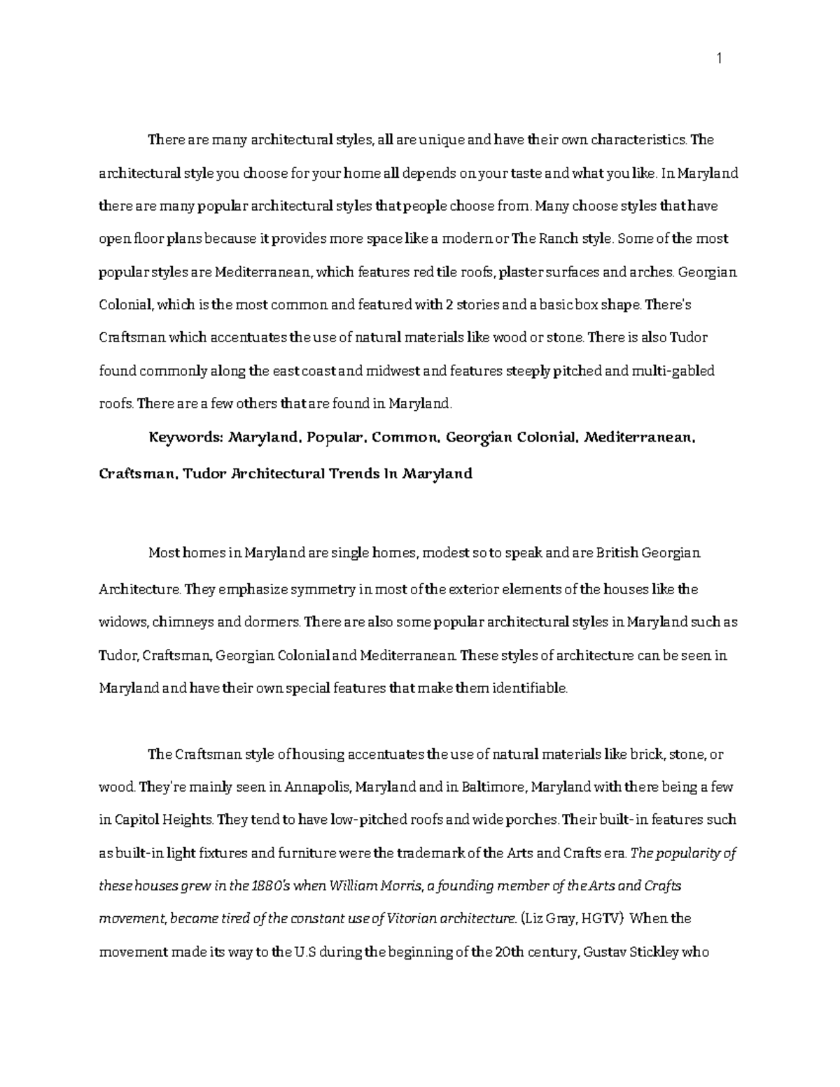 Architecture Research Report - There are many architectural styles, all ...