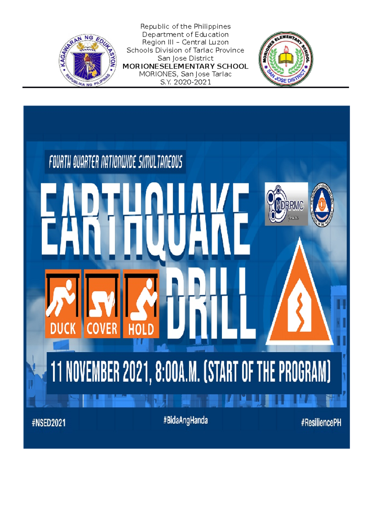 4th NSED 2021 - essay - Republic of the Philippines Department of ...