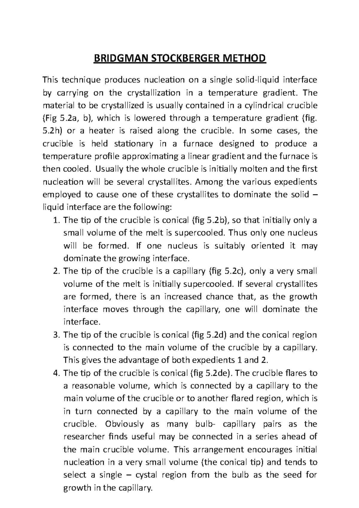 Bridgman Stockberger Method - BRIDGMAN STOCKBERGER METHOD This ...