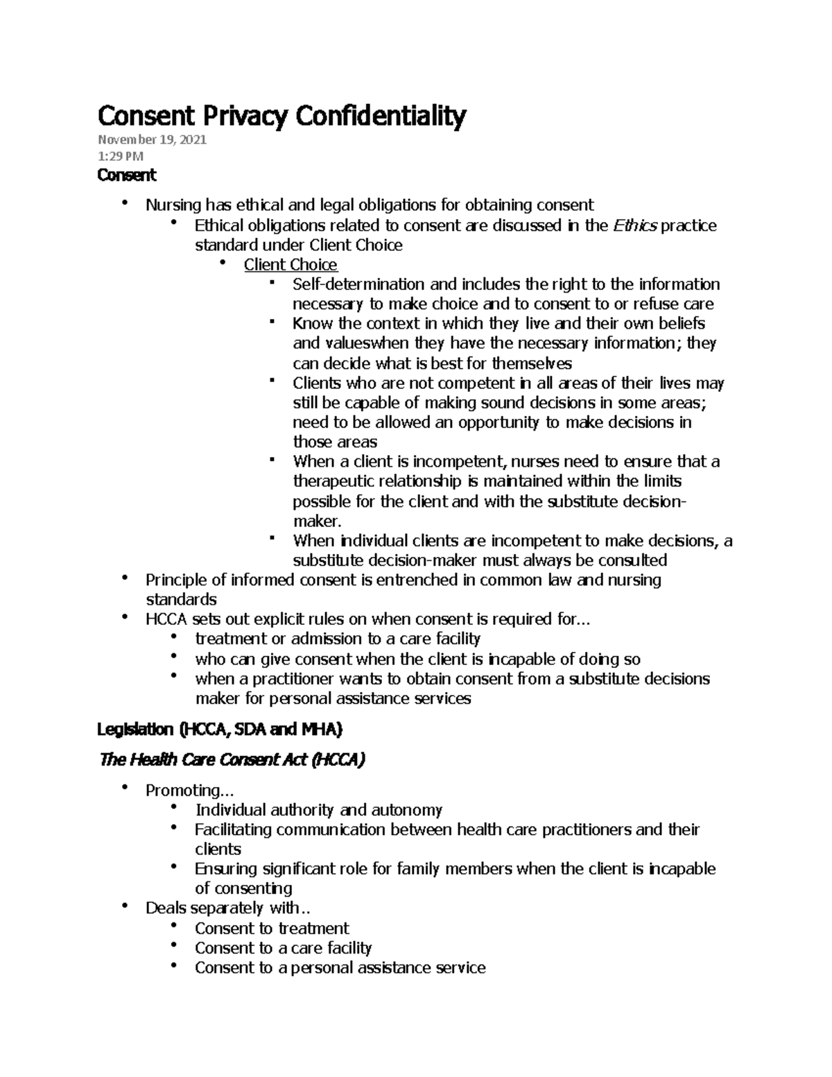 Consent Privacy Confidentiality - Consent Privacy Confidentiality ...