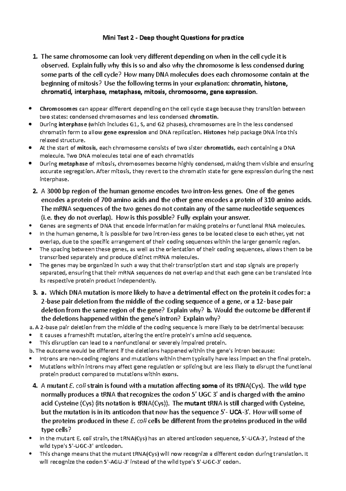 Mt2 - mt deepthought questions - Mini Test 2 - Deep thought Questions ...