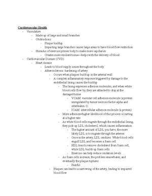 Contemporary Health Issues Midterm 1 notes - I. Study Designs A ...