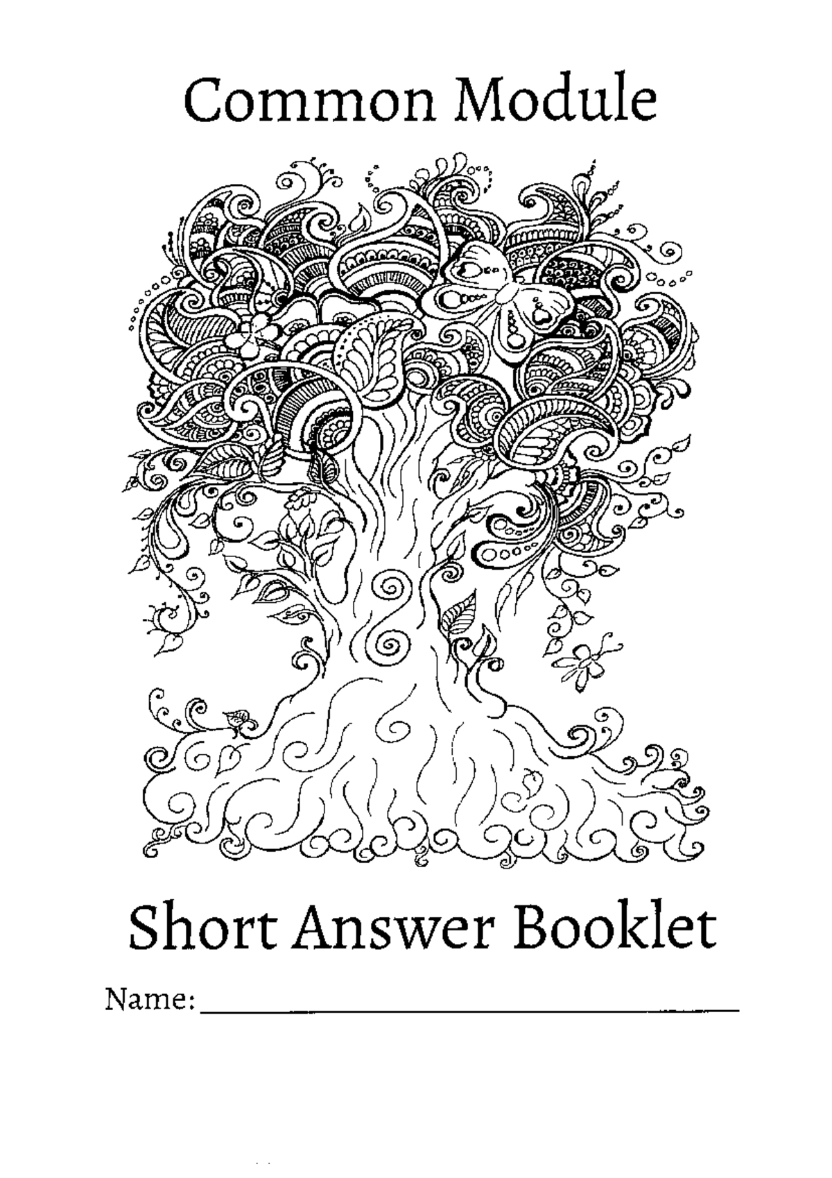 Stage 6- Short Answer Booklet - Common Module Short Answer Booklet Name ...