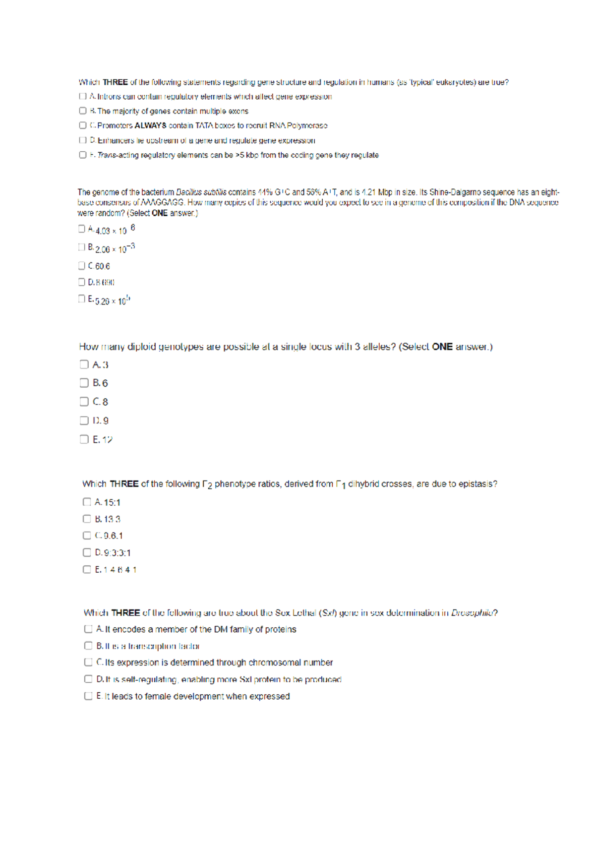 CBG full module MCQs 1 - Studocu