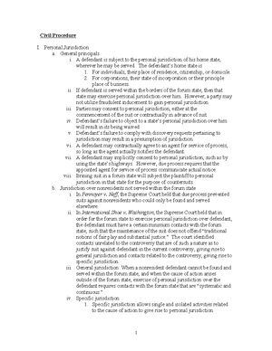 Torts-i - Civil Procedure - Torts I Outline Lewis & Clark Law School ...