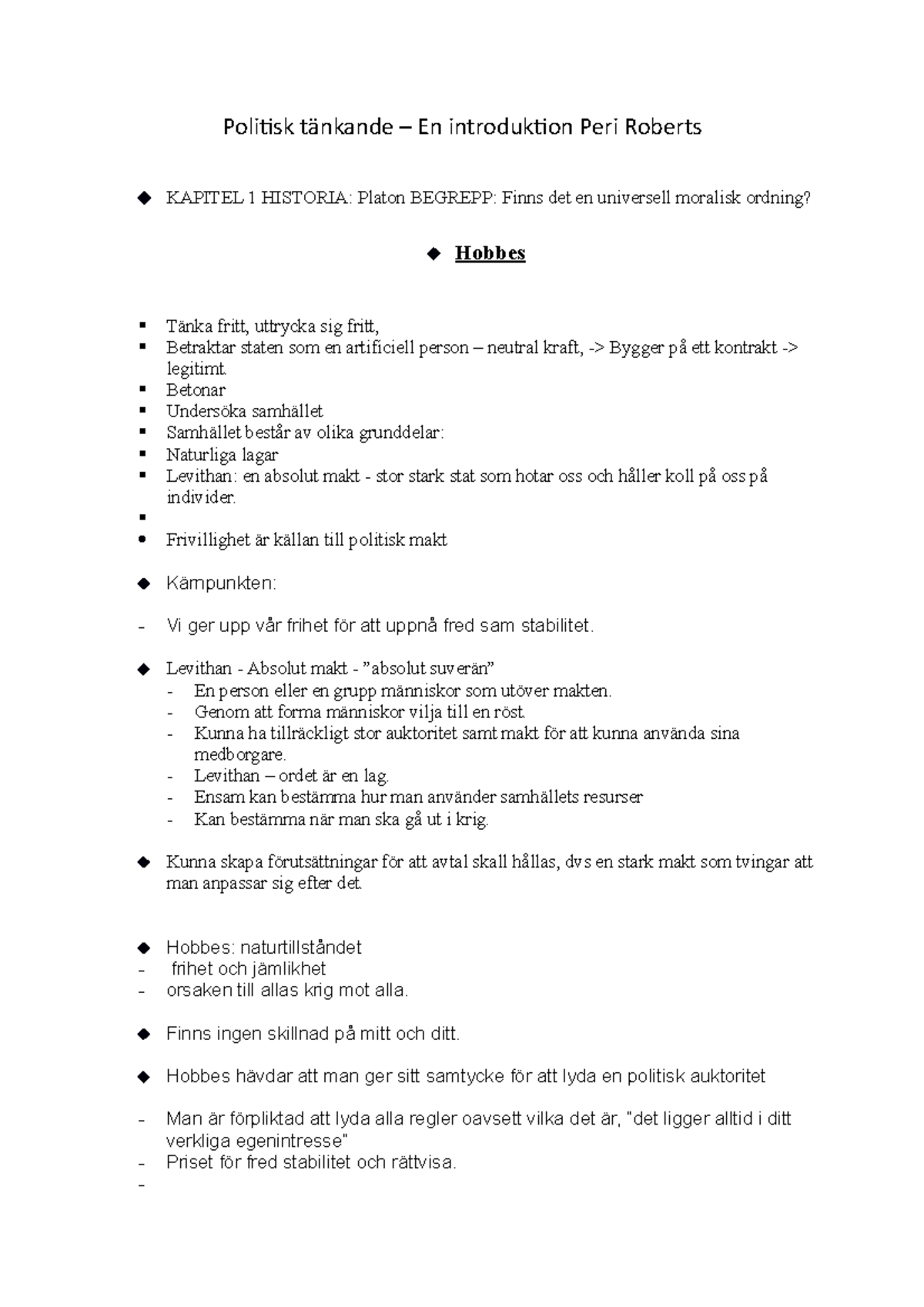 Politisk tänkande – En introduktion Peri Roberts - Poliisk tänkande ...