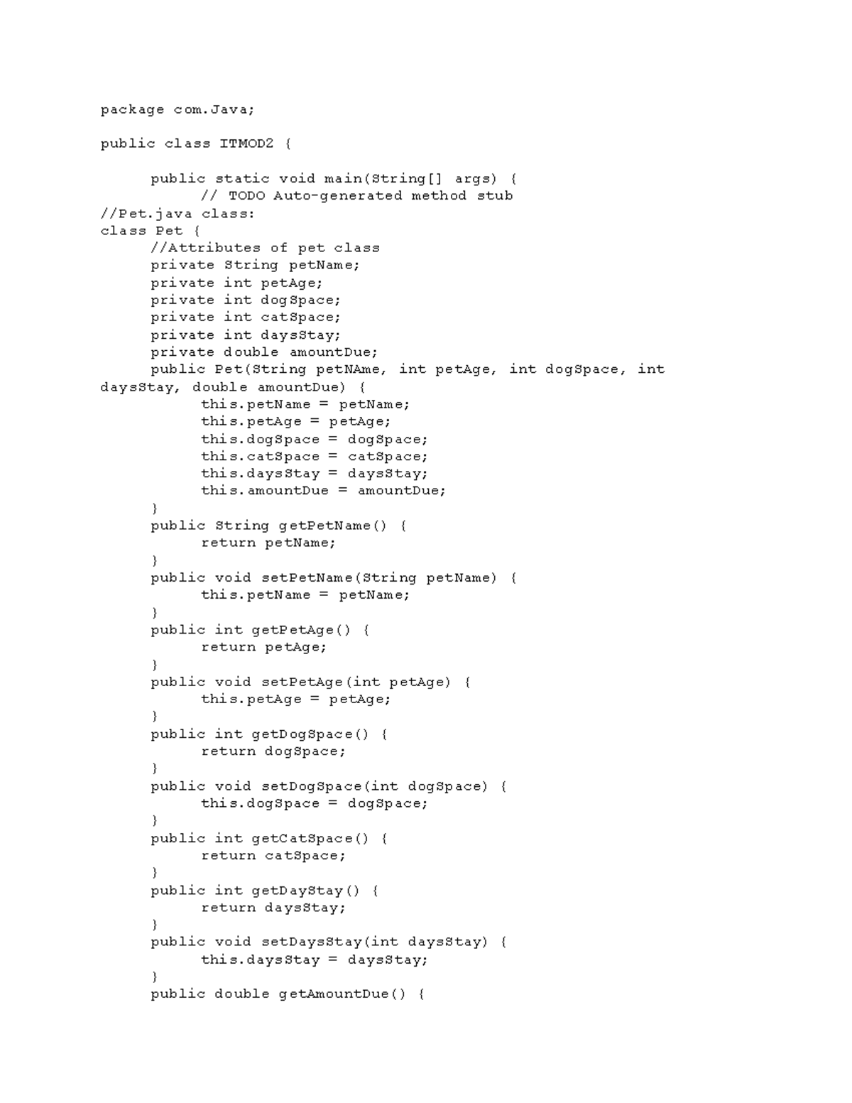 IT 2-3 - it 2-3 - package com; public class ITMOD2 { public static void ...