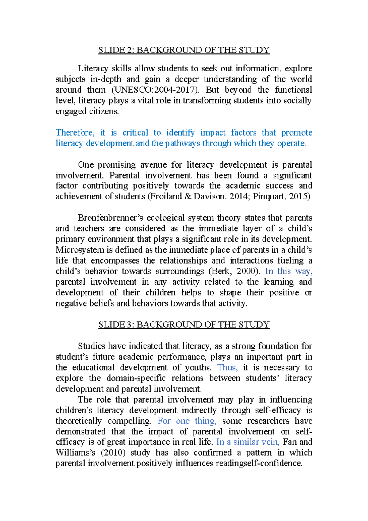 Research Proposal Presentation Script - SLIDE 2: BACKGROUND OF THE ...