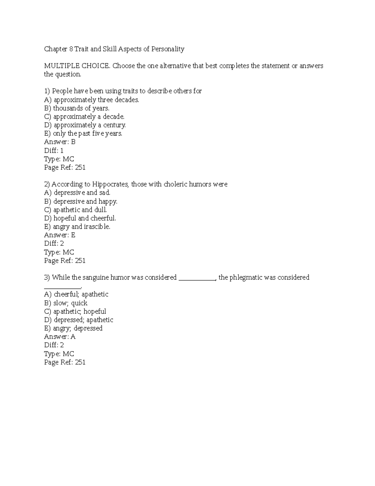 Chapter 8 psych - test - psyc 363 - Studocu