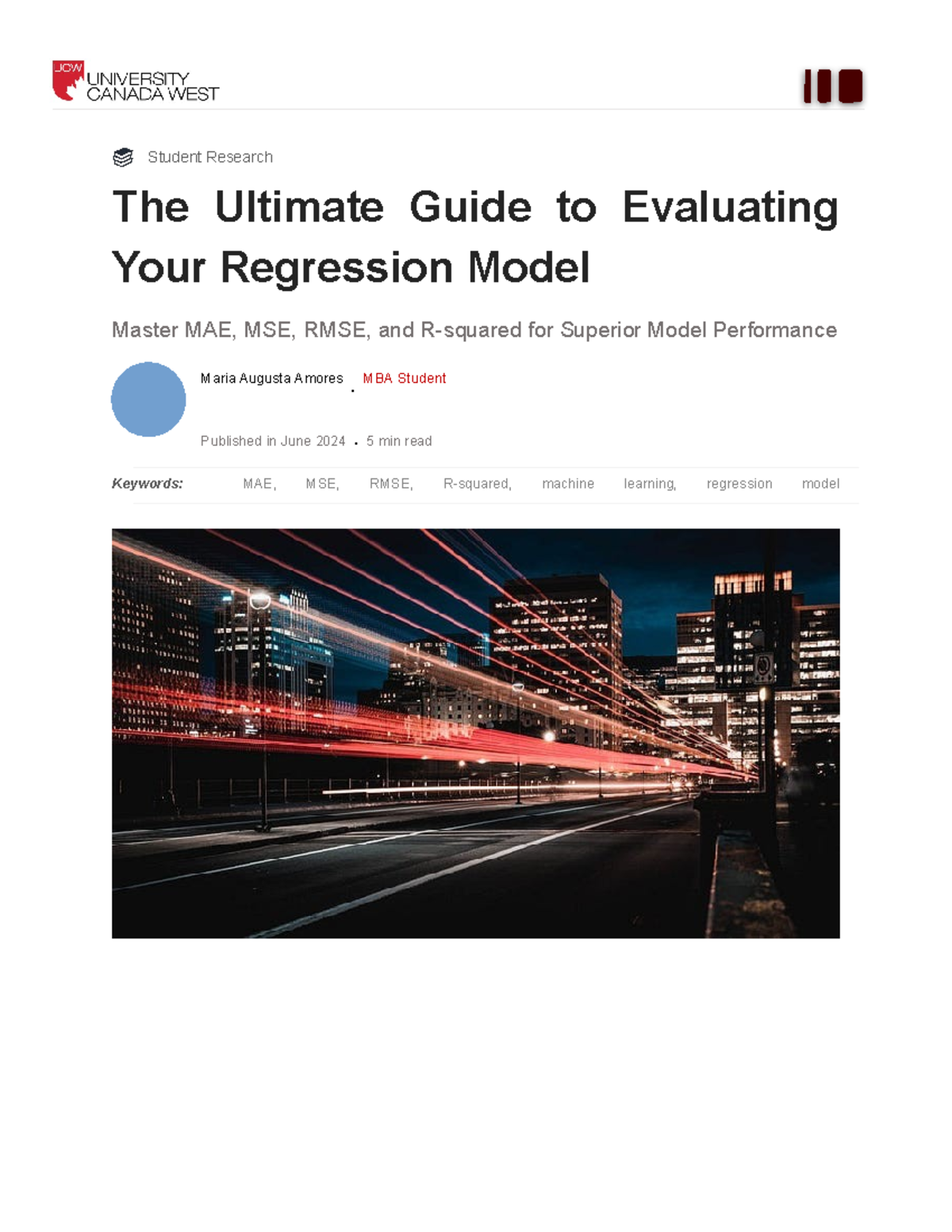 Individual #3 Regression P - Student Research The Ultimate Guide to Evaluating Your Regression ...