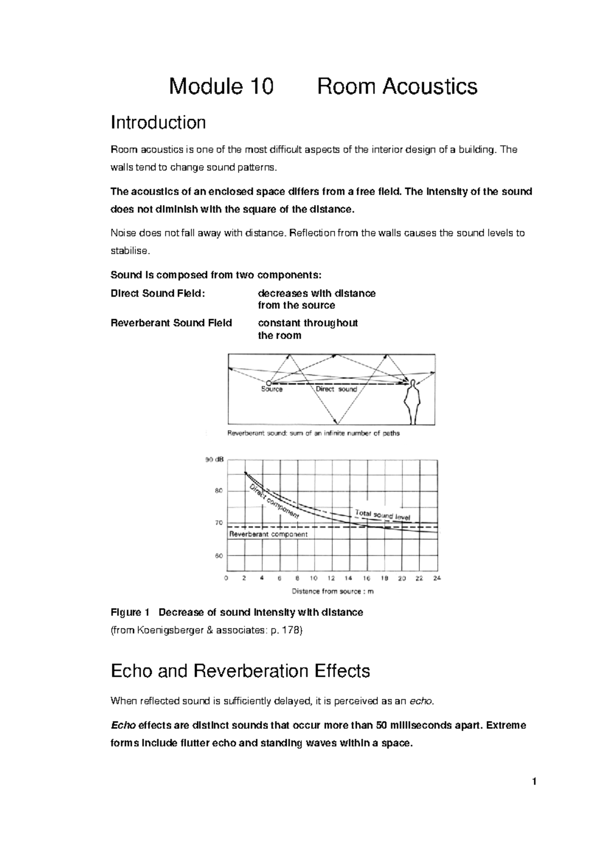 Module 10 Room Acoustics - Module 10 Room Acoustics Introduction Room ...