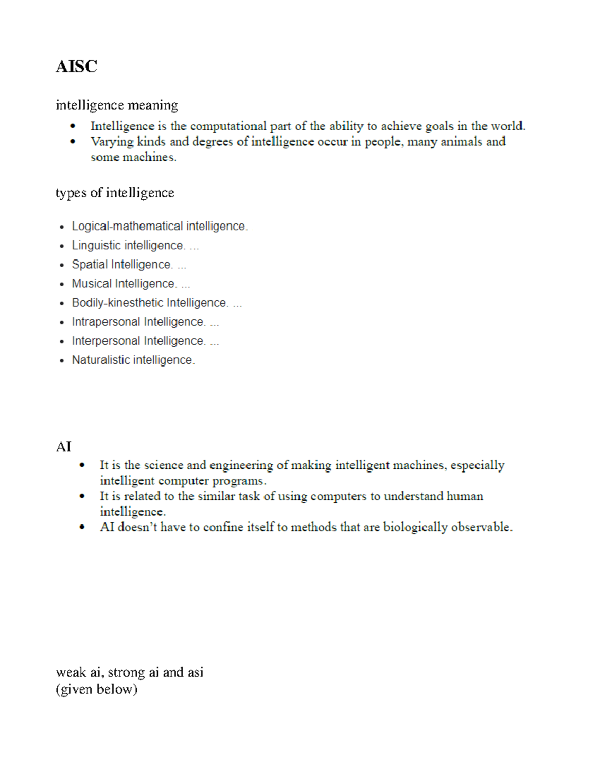 Aisc viva searchable most asked viva questions. - AISC intelligence ...