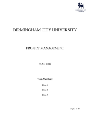 Project Management LAB - Project Management LEARNING AIM B/C | UNIT 9 I ...