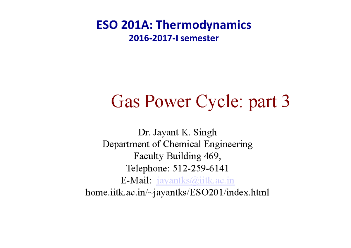 Gas Power Cycle-part3 0 - ESO 201A: Thermodynamics 2016-­‐2017-­‐I ...
